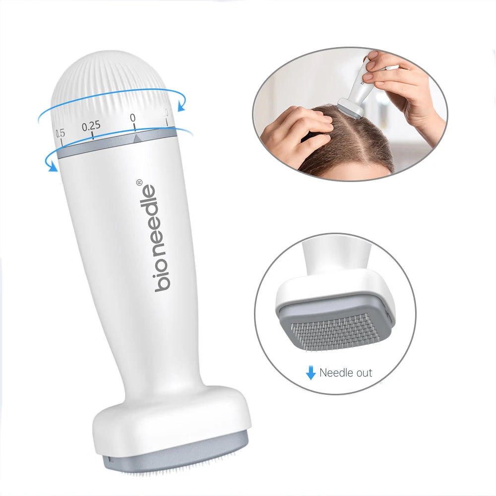 New Arrival Bio Needle 120 Adjustable Derma Stamp Hair Growth Beard R ...